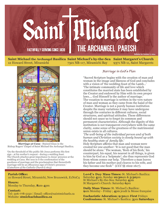Bulletins – Saint Michael the Archangel Parish
